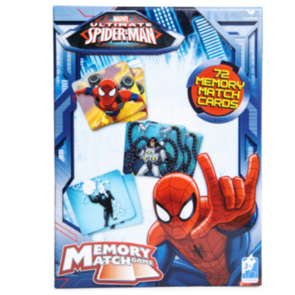 Spiderman Memory Match Cards - 72 card pack - Melon Mart
