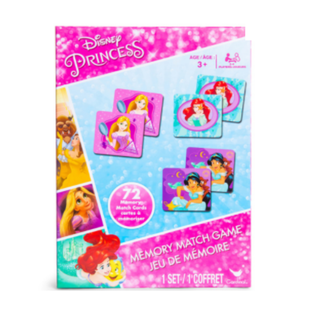 Disney Princess Memory Match Cards – 72 Card Pack - Melon Mart