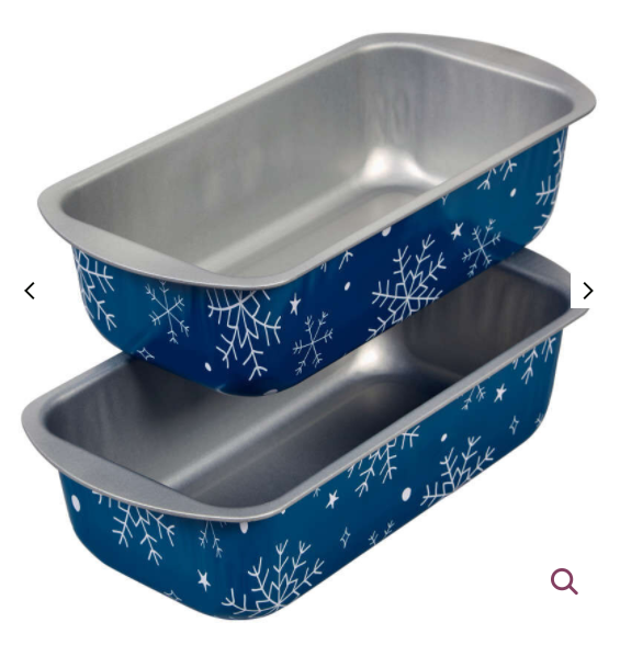 Wilton Non-Stick Snowflake Loaf Pans 2-Count - Melon Mart