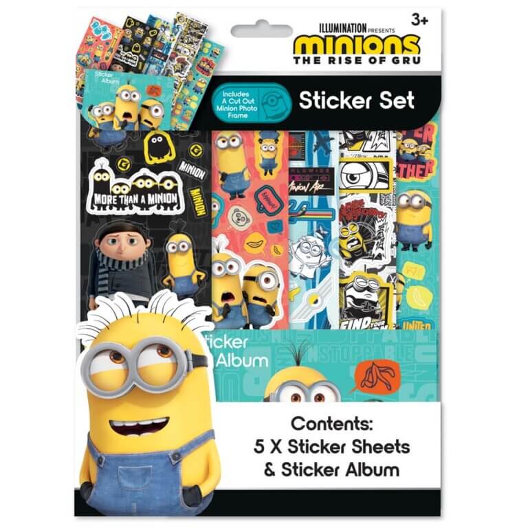 Minions Rise of Gru Sticker Set - Melon Mart
